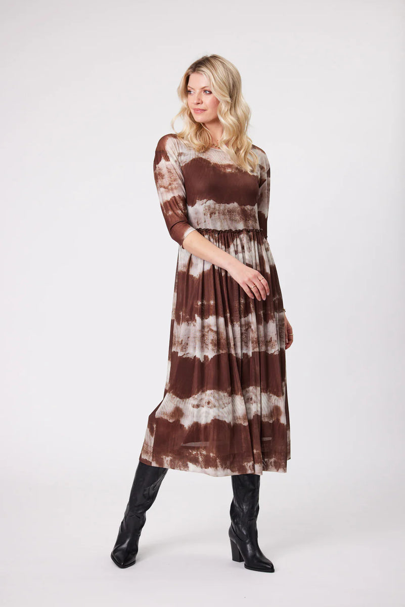 Lemon Tree Sarai Dress Mocha Clouds – ZUBU